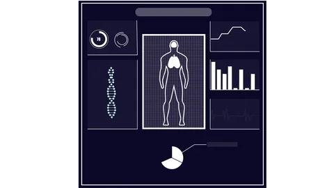 Animation of medical examination. Medica... | Stock Video | Pond5