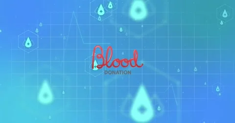 Animation of medical icons and blood don... | Stock Video | Pond5