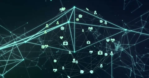 Animation of medical icons connecting wi... | Stock Video | Pond5