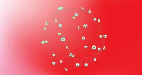Animation of medical icons connecting wi... | Stock Video | Pond5