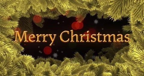 Animation of merry christmas text and ch... | Stock Video | Pond5