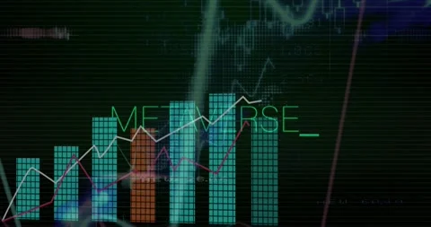 Animation of metaverse text, statistics ... | Stock Video | Pond5