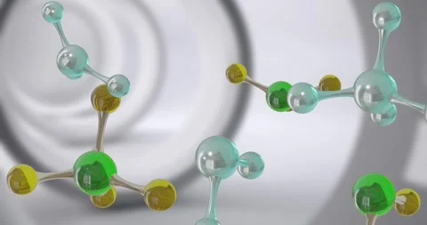 Animation of micro of molecules models o... | Stock Video | Pond5