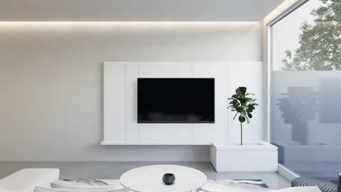 Animation minimal interior of the living... | Stock Video | Pond5