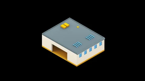 Shops Building Animation Transparent Background Stock Footage ~ Royalty ...