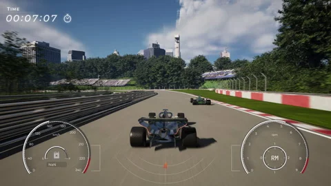 Animation of the modern Formula 1 car dr... | Stock Video | Pond5