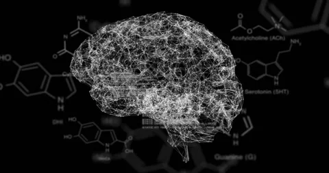 Animation of molecular structure diagram... | Stock Video | Pond5