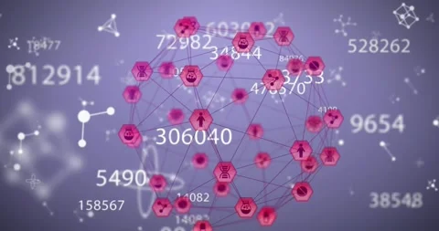 Animation of molecular structures, chang... | Stock Video | Pond5