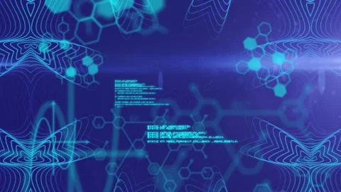 Animation of molecule structure and prog... | Stock Video | Pond5