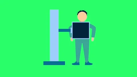Animation monitor physical examination x... | Stock Video | Pond5