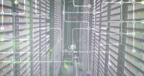 Animation of motherboard circuit over co... | Stock Video | Pond5