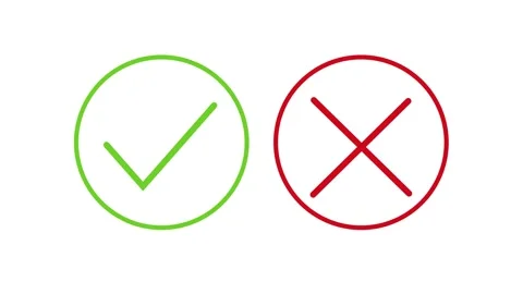 Animation in motion graphics of a check ... | Stock Video | Pond5