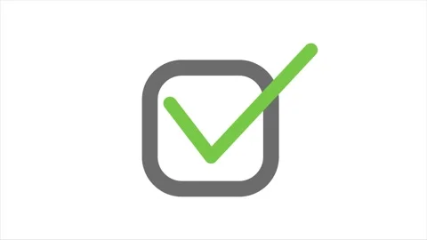 Animation in motion graphics of a check ... | Stock Video | Pond5