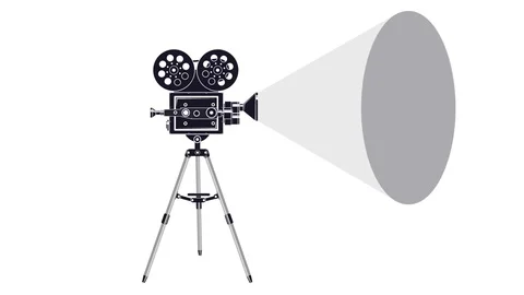Animation movie projector. Video camera ... | Stock Video | Pond5