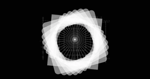 Animation of moving digital shapes over ... | Stock Video | Pond5