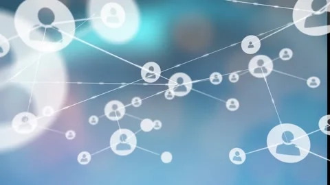 Animation of moving human signs connecti... | Stock Video | Pond5