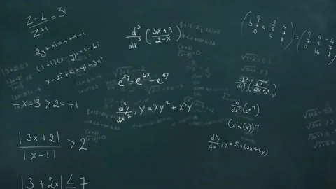 Animation of moving mathematical formula... | Stock Video | Pond5