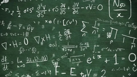 Animation of moving mathematical formula... | Stock Video | Pond5
