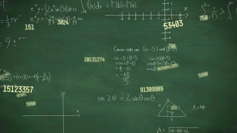 Animation of moving mathematical formula... | Stock Video | Pond5