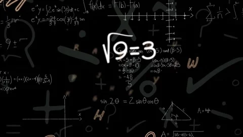 Animation of moving mathematical formula... | Stock Video | Pond5