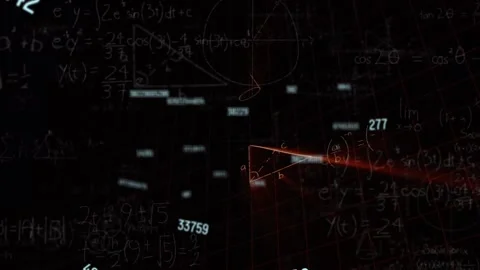 Animation of moving mathematical formula... | Stock Video | Pond5
