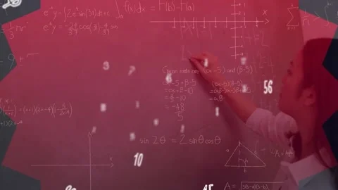 Animation of moving mathematical formula... | Stock Video | Pond5