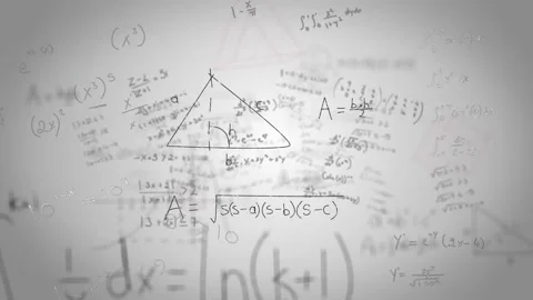 Animation of moving mathematical formula... | Stock Video | Pond5