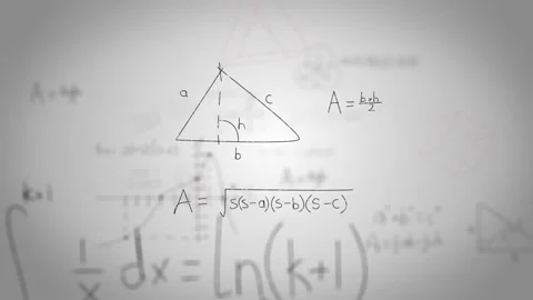 Animation of moving mathematical formula... | Stock Video | Pond5