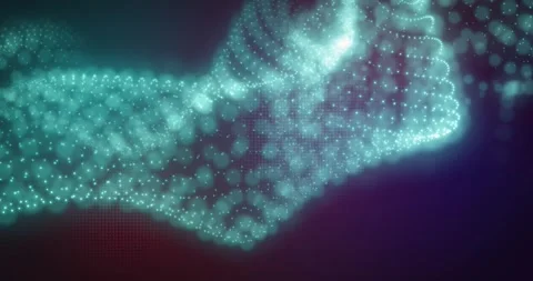 Animation of moving network of blue glow... | Stock Video | Pond5