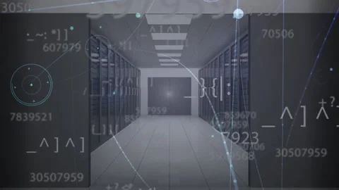 Animation of moving numbers and math for... | Stock Video | Pond5