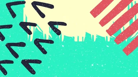 Animation of moving shapes on blue backg... | Stock Video | Pond5