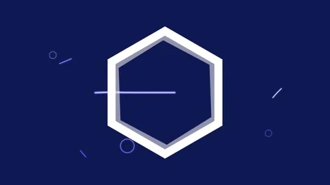 Animation of moving shapes on blue backg... | Stock Video | Pond5