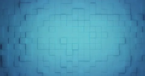 Animation of moving tile wall over blue ... | Stock Video | Pond5