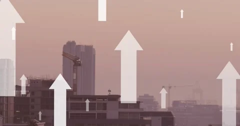 Animation of multiple arrow icons moving... | Stock Video | Pond5