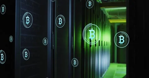 Animation of multiple bitcoin symbols fl... | Stock Video | Pond5