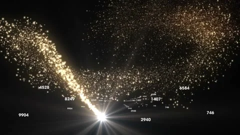 Animation of multiple changing numbers a... | Stock Video | Pond5
