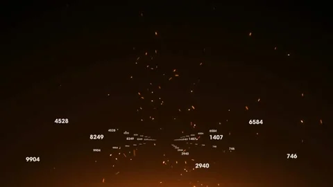 Animation of multiple changing numbers o... | Stock Video | Pond5