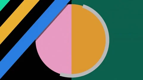 Animation of multiple colourful moving s... | Stock Video | Pond5