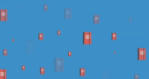 Animation of multiple diary icons agains... | Stock Video | Pond5
