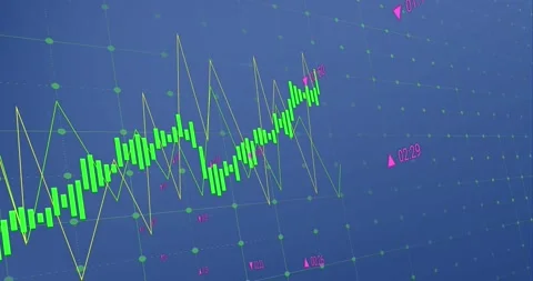 Animation of multiple graphs and arrows ... | Stock Video | Pond5