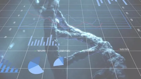 Animation of multiple graphs with changi... | Stock Video | Pond5