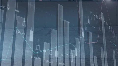Animation of multiple graphs over time-l... | Stock Video | Pond5