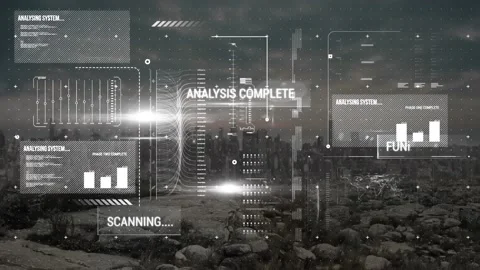 Animation of multiple graphs, text and c... | Stock Video | Pond5