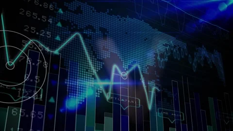 Animation of multiple graphs, trading bo... | Stock Video | Pond5