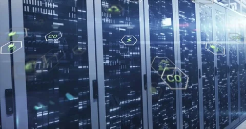 Animation of multiple icons with lens fl... | Stock Video | Pond5