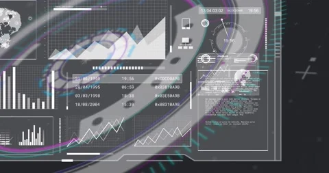 Animation of multiple interface screens ... | Stock Video | Pond5