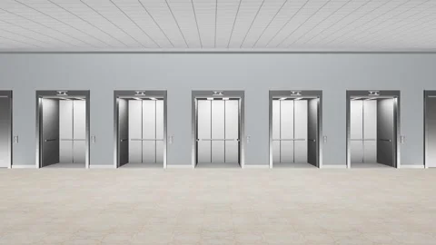 Animation of Multiple Modern Elevators o... | Stock Video | Pond5