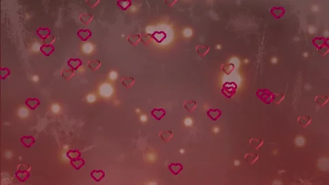 Animation of multiple red heart icons, s... | Stock Video | Pond5