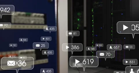 Animation of multiple social media icons... | Stock Video | Pond5