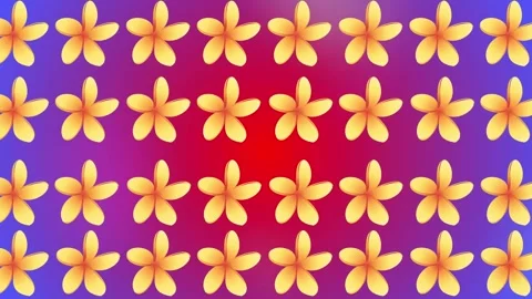 Animation of multiple yellow flowers ove... | Stock Video | Pond5
